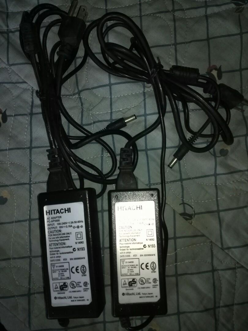 Hitachi laptop charger original 19volt, Computers & Tech, Parts ...