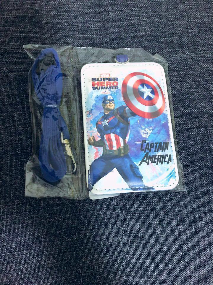 Hong Kong Disneyland Starwars superhero Marvel Captain America name tag ...