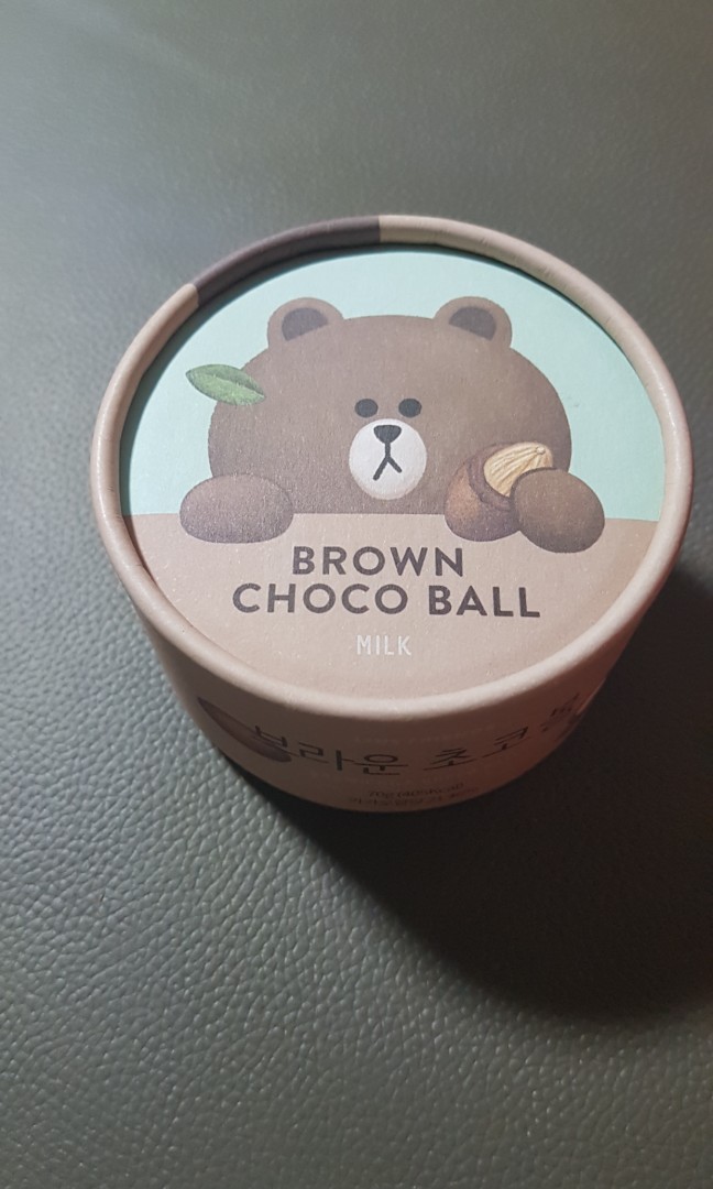 Korea Line Friends Choco Ball, Food & Drinks, Homemade Bakes on Carousell
