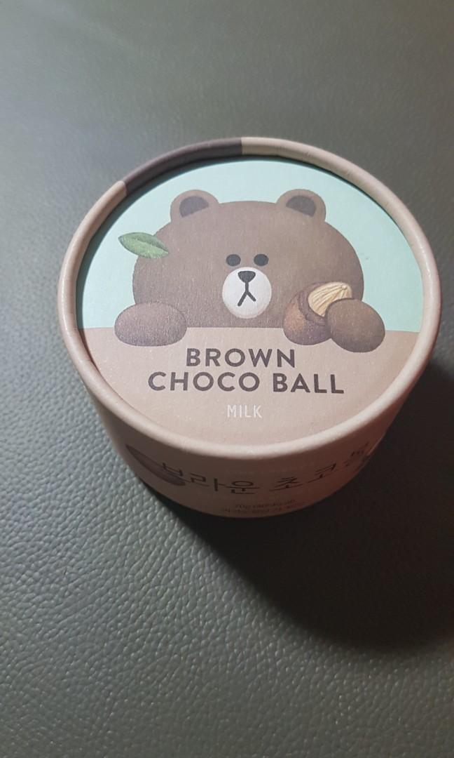 Korea Line Friends Choco Ball, Food & Drinks, Homemade Bakes on Carousell