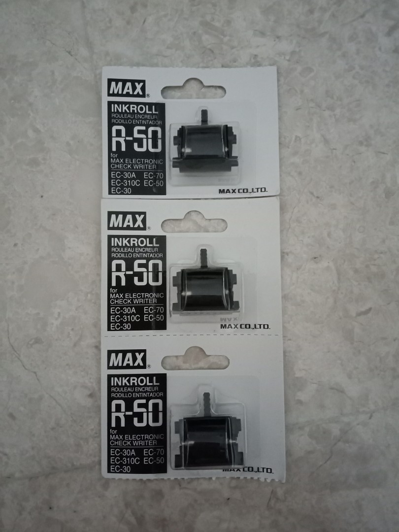 Max Cheque Writer EC-30A Ink Roller R-50, Computers & Tech, Office ...