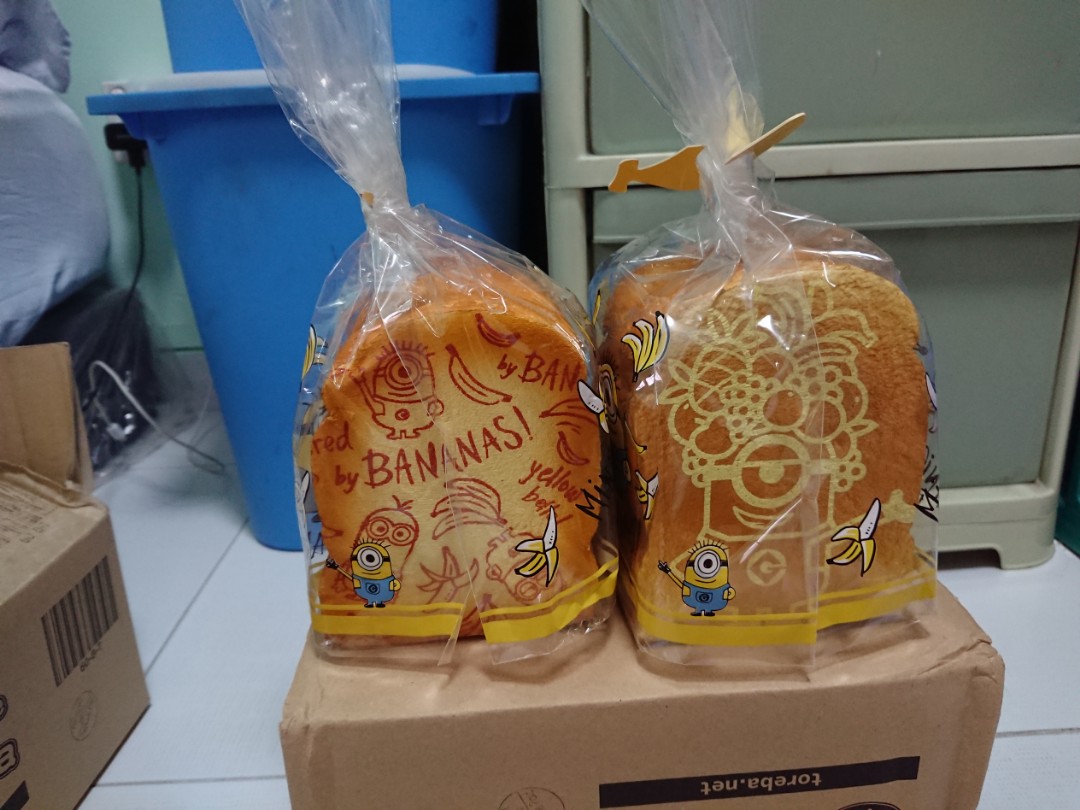 Minion squishy bread loaf, Hobbies & Toys, Toys & Games on Carousell