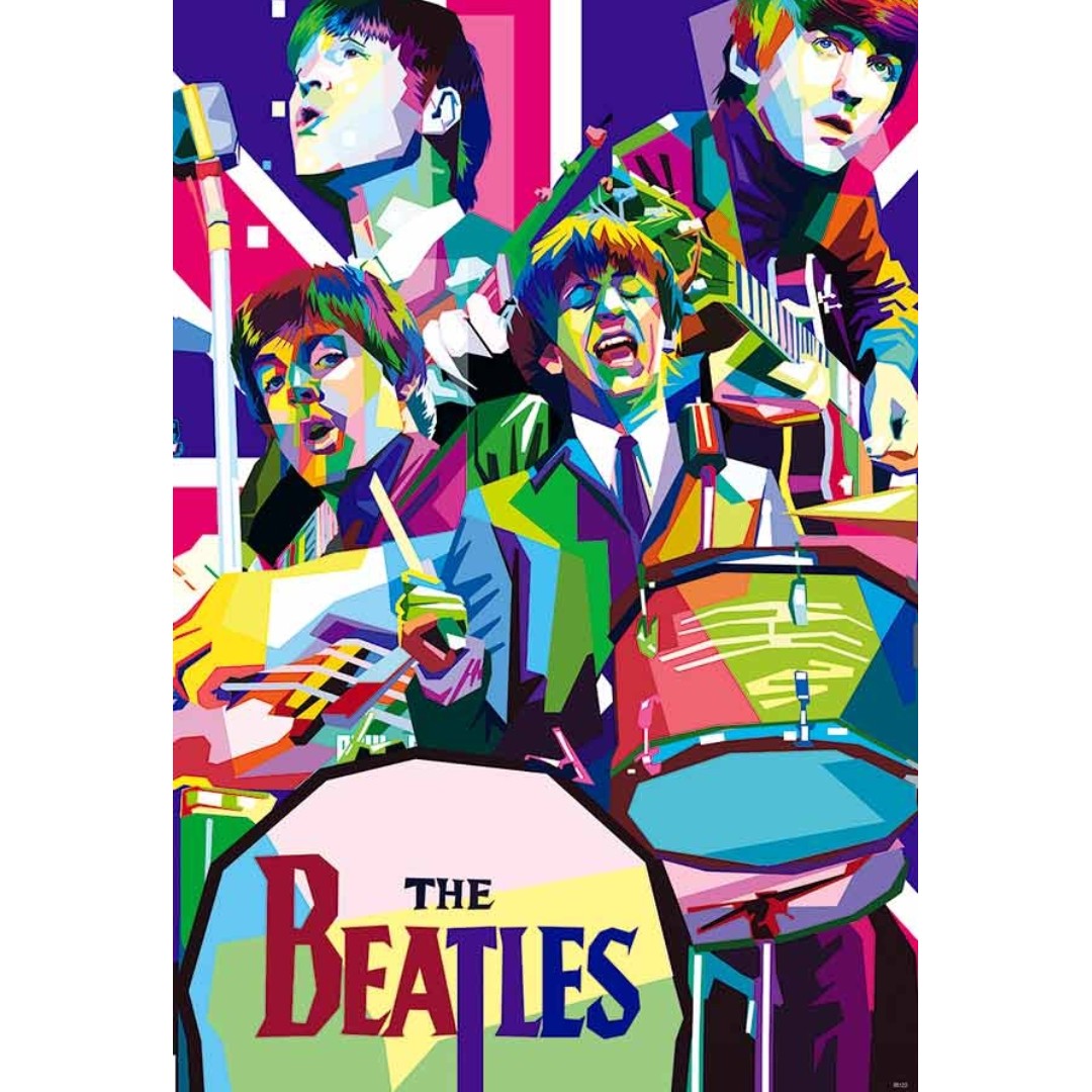 POSTER THE BEATLES POP ART, Looking For on Carousell