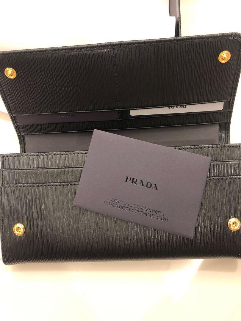 Prada Long Wallet, Luxury, Bags & Wallets on Carousell