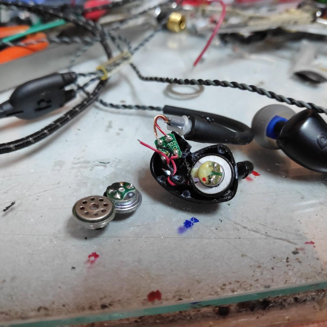 Professional Repair retermination headphone iem earpiece cables, Audio ...