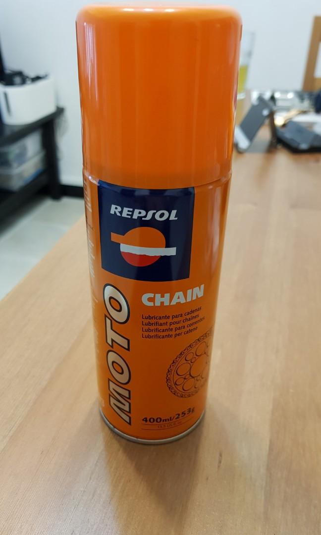 Repsol Chain Lubricant, Motorcycles, Motorcycle Accessories on Carousell