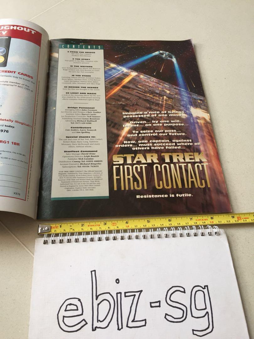 Star Trek first contact official Movie souvenir release collectible ...