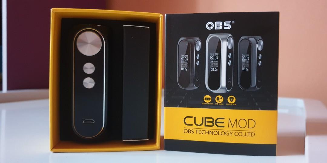Vape mod obs cube, TV & Home Appliances, TV & Entertainment, TV Parts ...