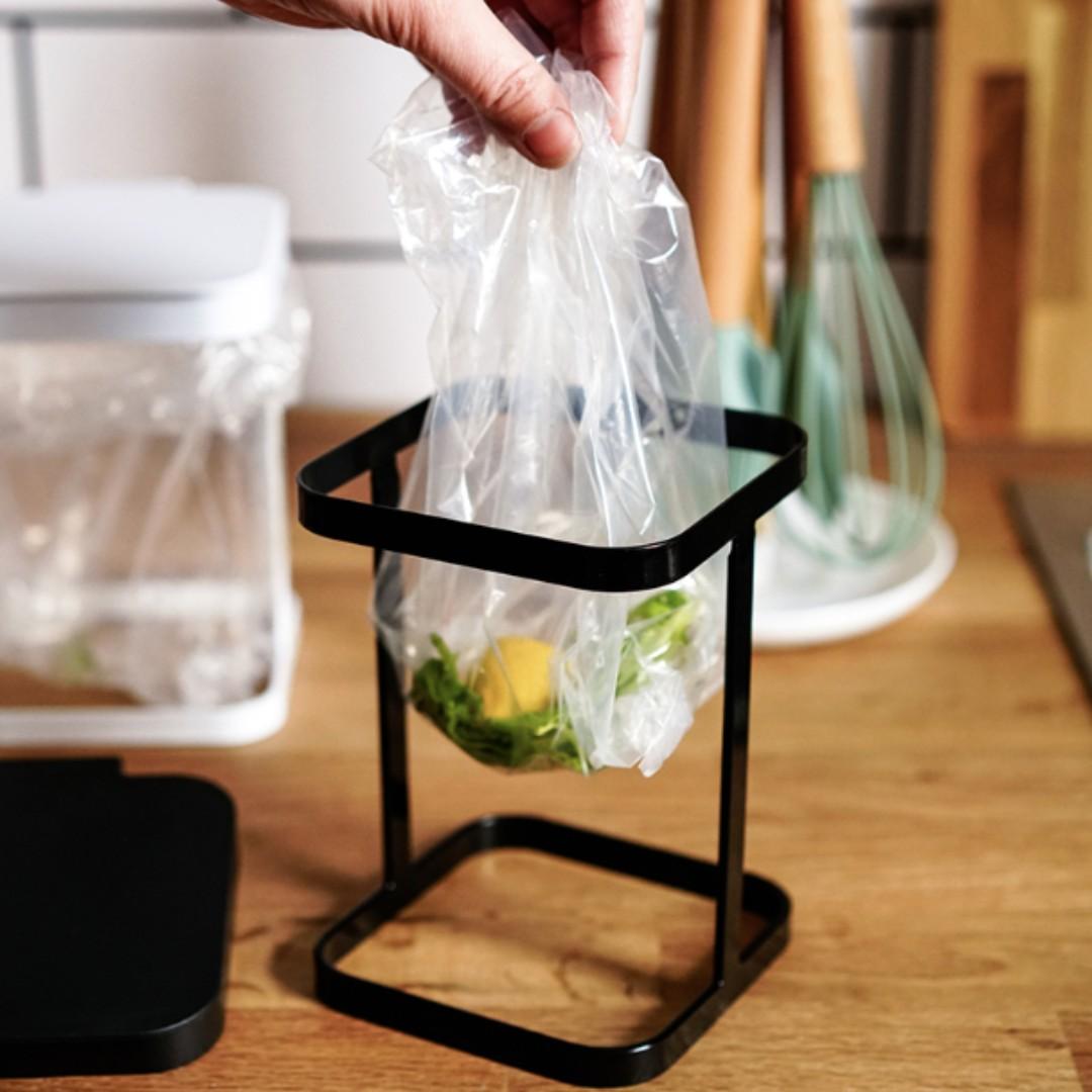 Kitchen Pantry Tabletop Trash Bin Rack (White), Furniture & Home Living ...