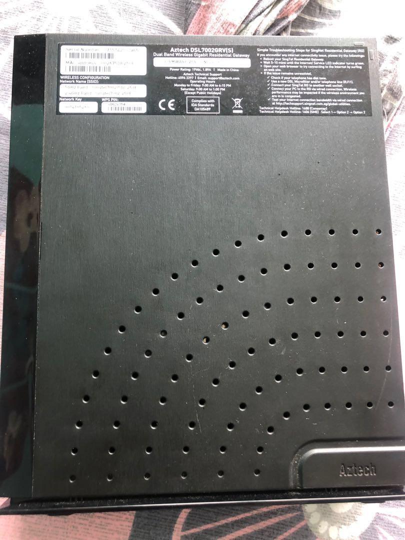 Aztech - Singtel router , Electronics, Computer Parts & Accessories on ...