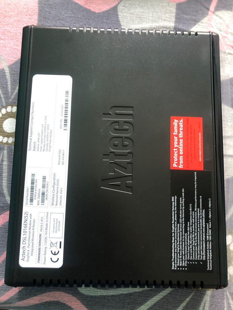 Aztech - Singtel router , Electronics, Computer Parts & Accessories on ...