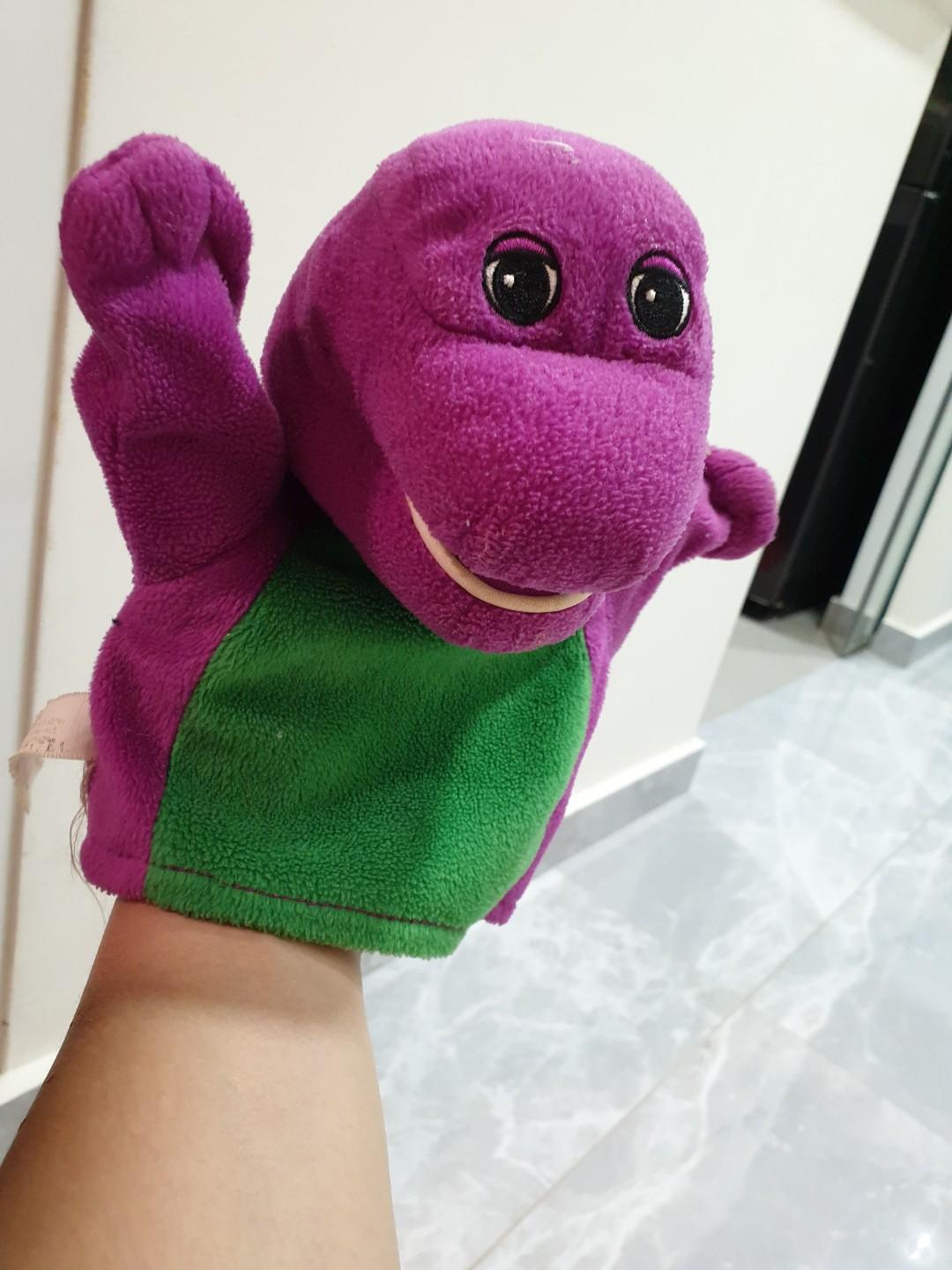 Barney hand puppet, Hobbies & Toys, Toys & Games on Carousell