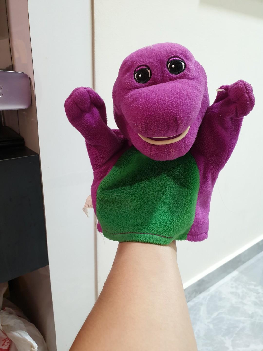Barney hand puppet, Hobbies & Toys, Toys & Games on Carousell