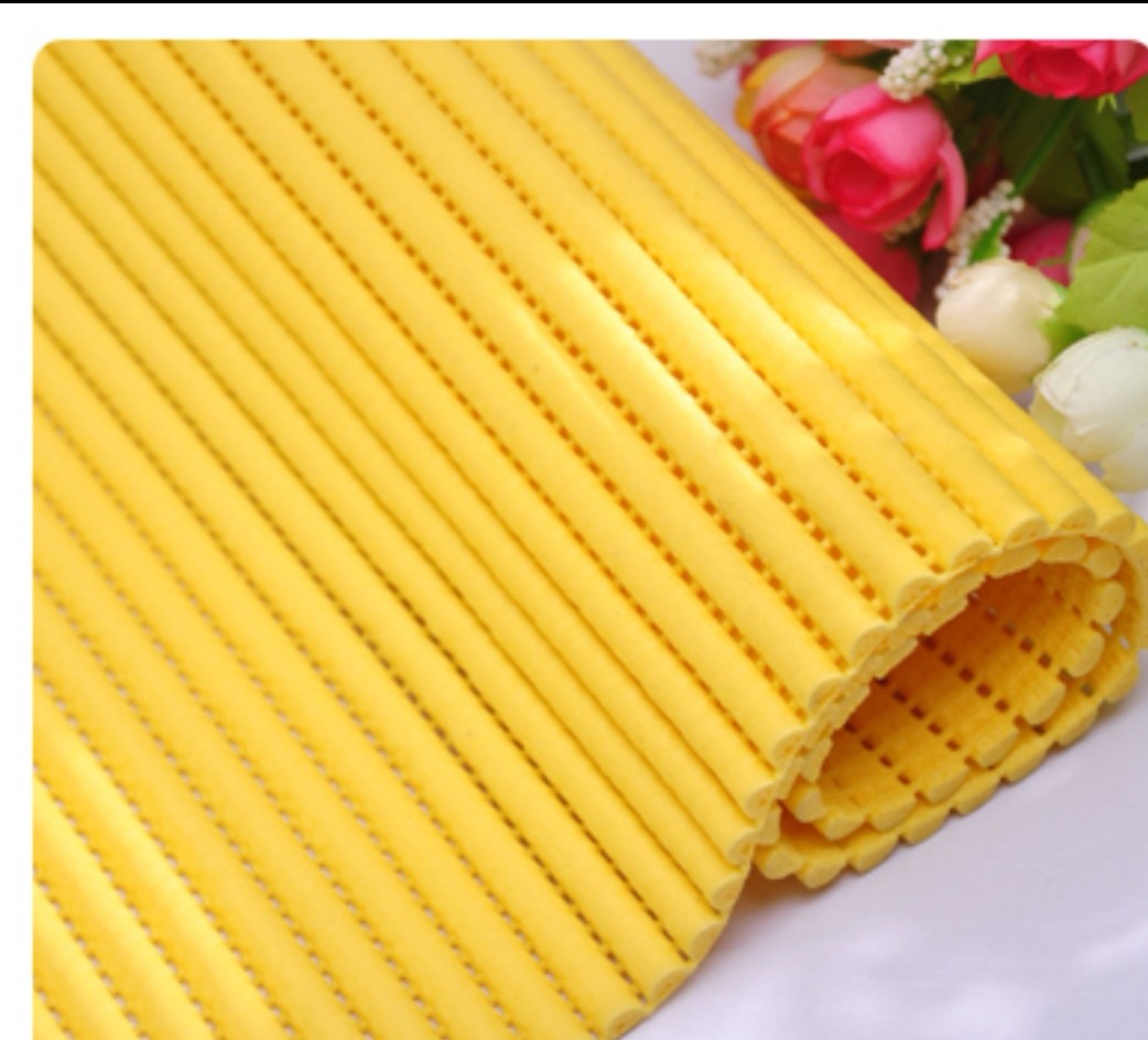 Bathroom non-slip PVC plastic foam floor mat 1.5metres x 65cm ...