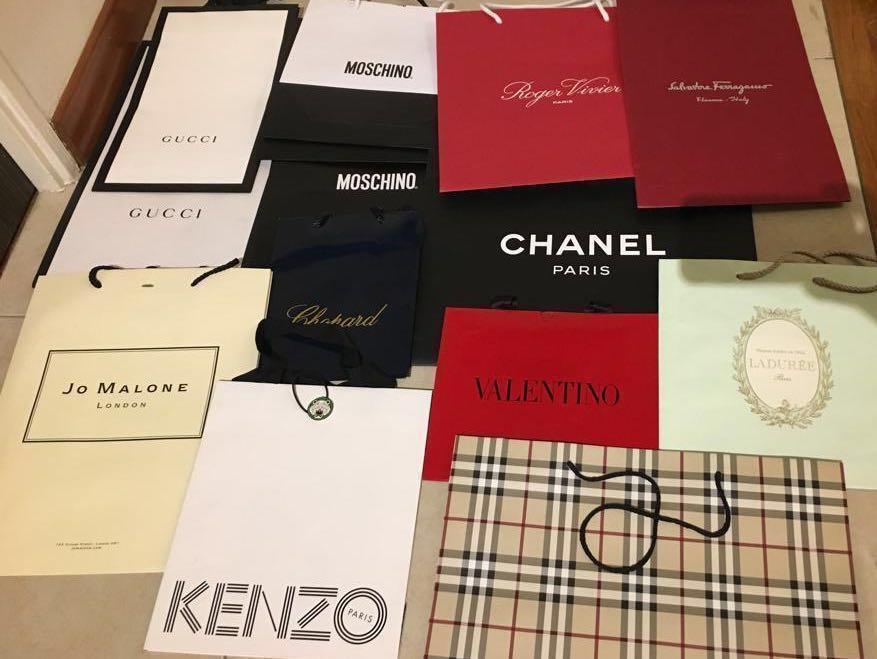 Branded Paper Bag (assorted brands), Luxury, Accessories on Carousell