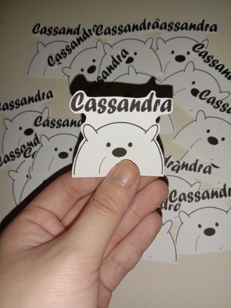 Customised Name Sticker, Hobbies & Toys, Stationery & Craft, Handmade ...