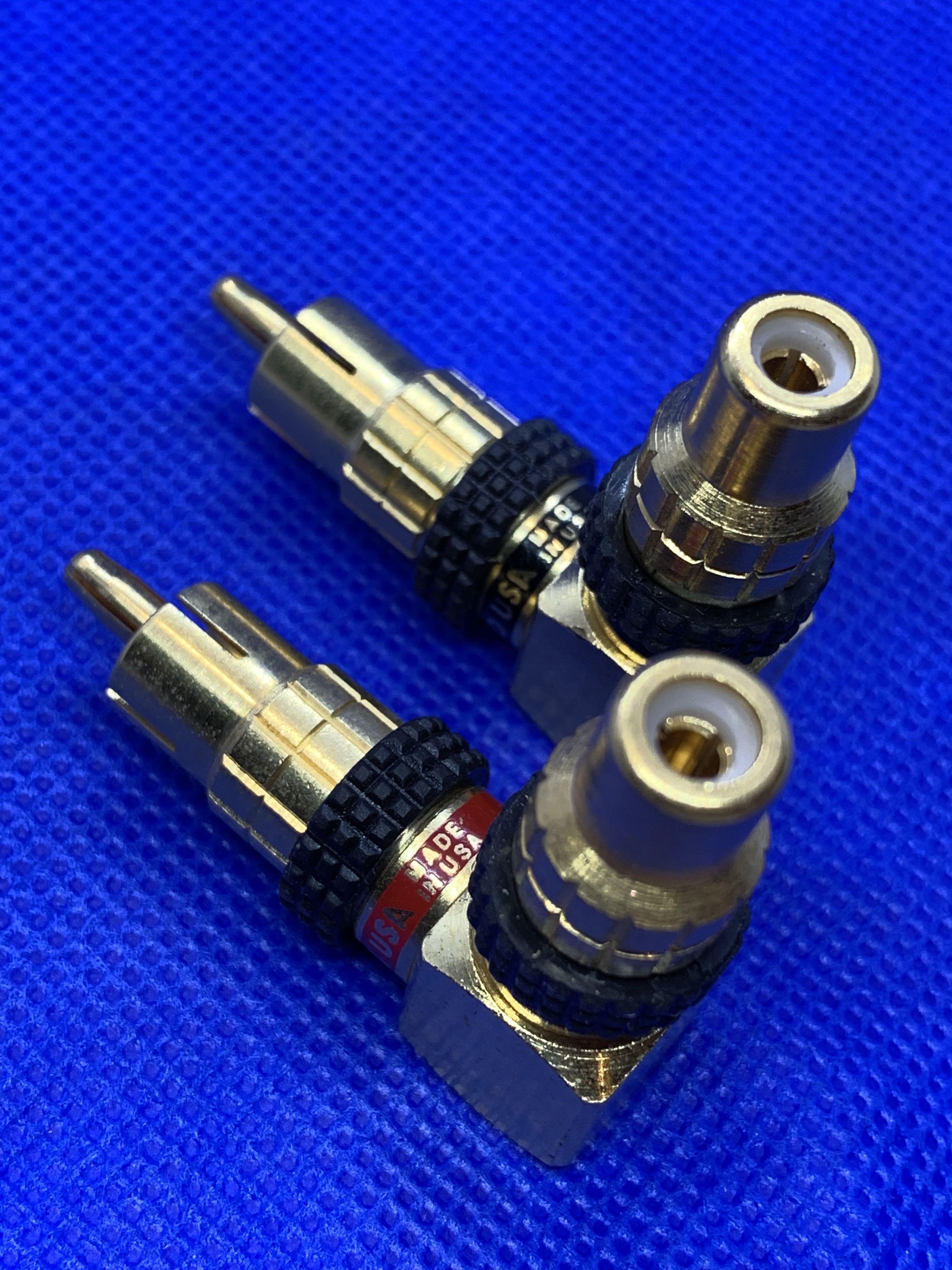 ESOTERIC AUDIO LONG SHAFT RIGHT ANGLE RCA ADAPTOR , Audio, Portable ...