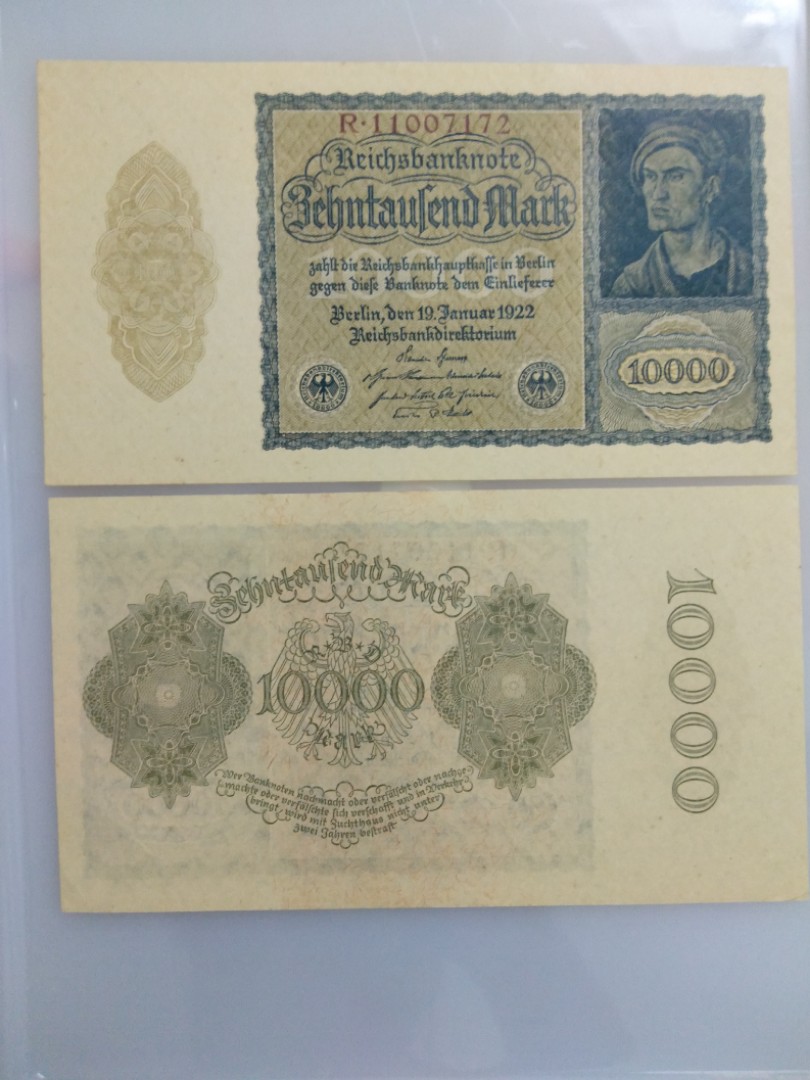 Germany Reichsbanknote 10000 marks 1922, Hobbies & Toys, Memorabilia ...