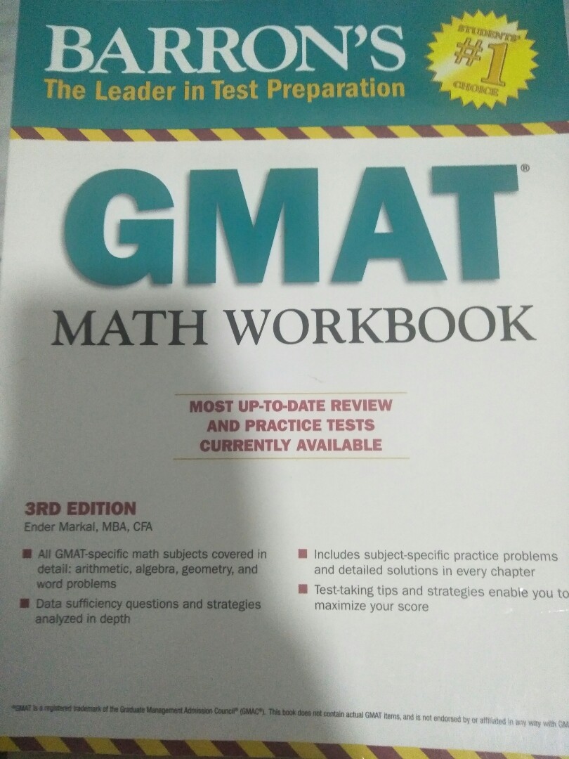 GMAT: Barron's GMAT Math Workbook, Hobbies & Toys, Books & Magazines ...