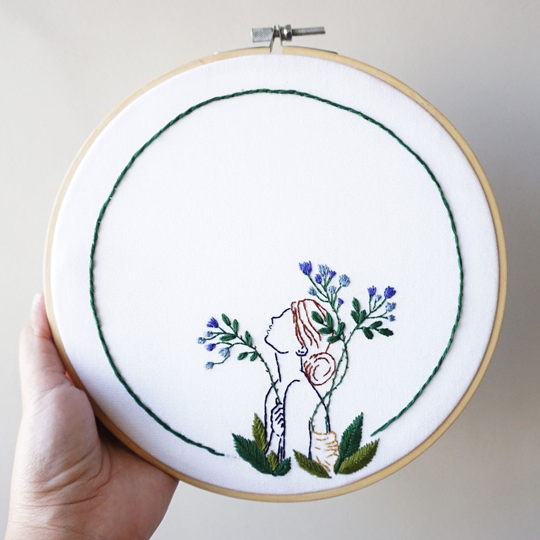 Hand-Stitched Embroidery - Penelope, Hobbies & Toys, Stationary & Craft ...
