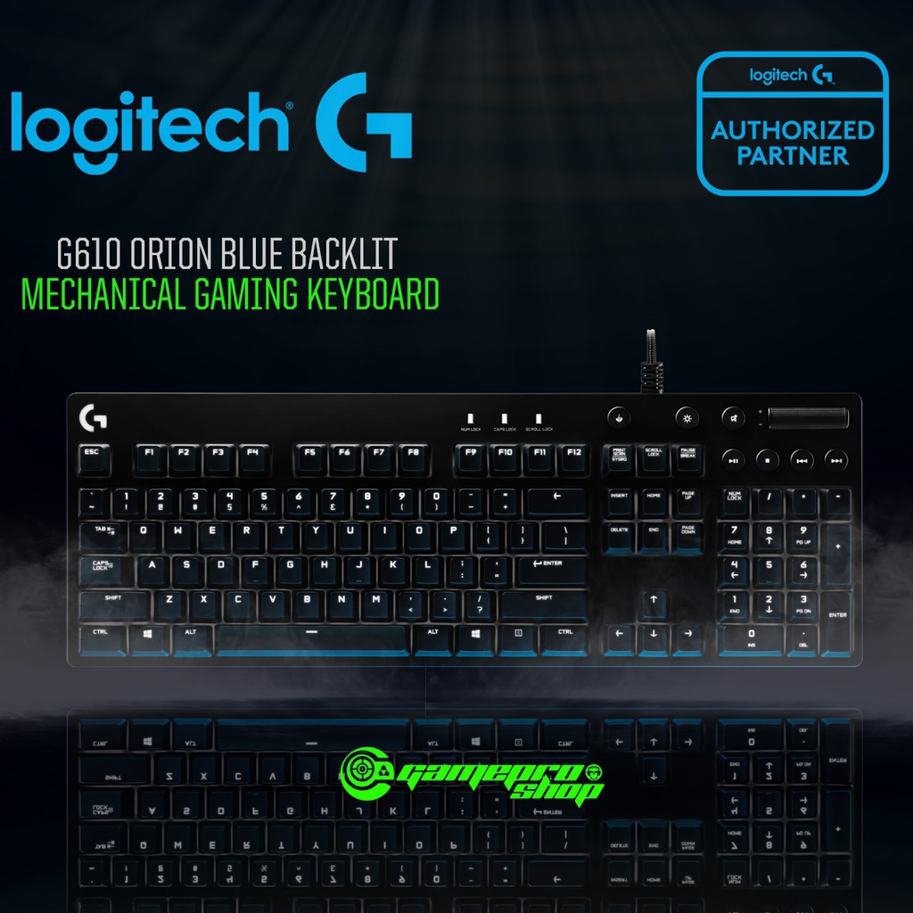 Logitech g610 orion blue backlit mechanical gaming keyboard, Computers ...