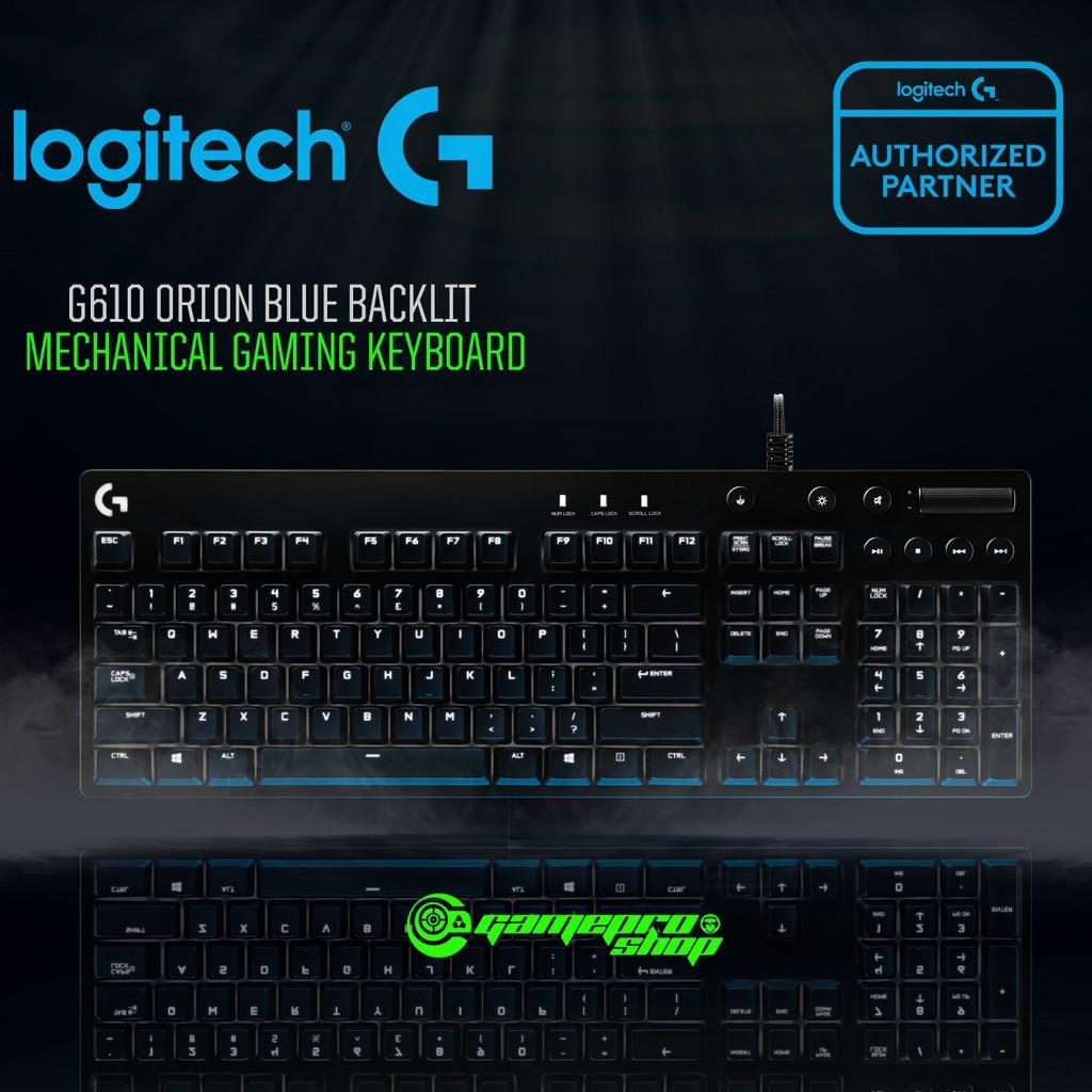 Logitech g610 orion blue backlit mechanical gaming keyboard, Computers ...