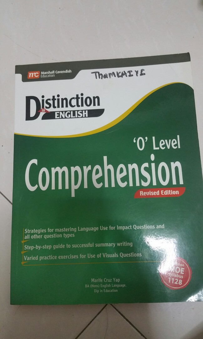 O Level English Comprehension, Hobbies & Toys, Books & Magazines ...