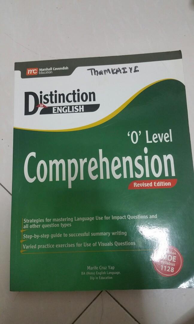 O Level English Comprehension, Hobbies & Toys, Books & Magazines ...