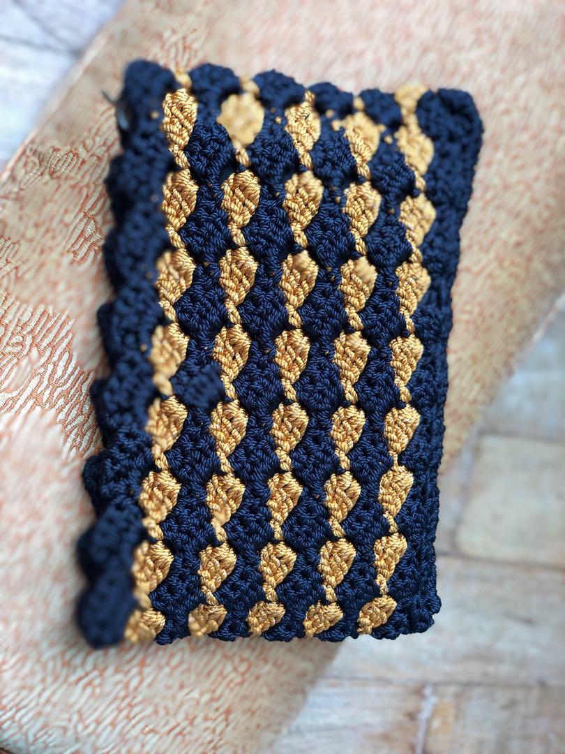 Prada pattern elegant crochet bag, Women's Fashion, Bags & Wallets ...