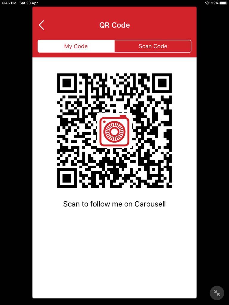 Scan to follow us, Community on Carousell