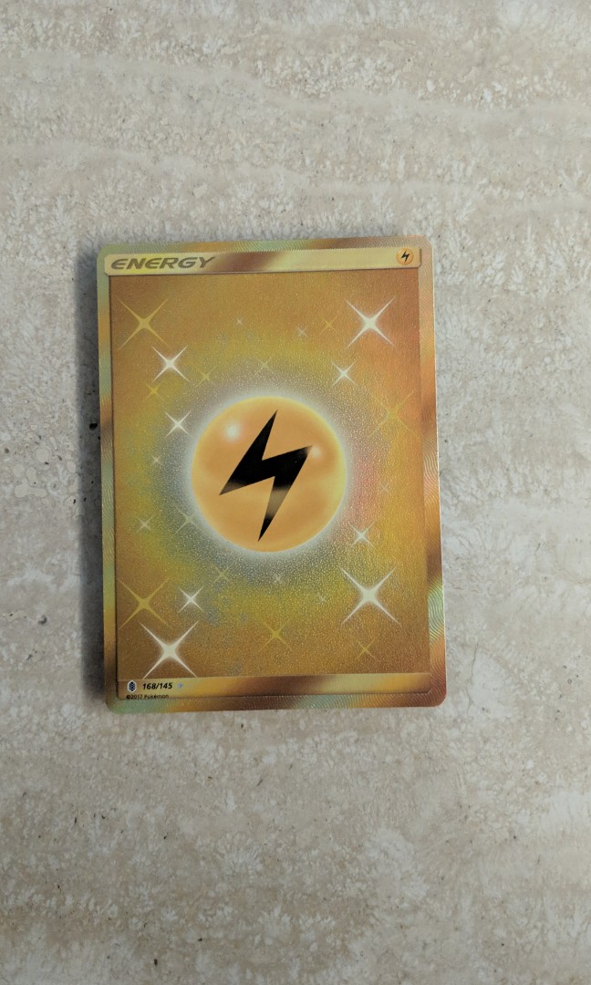Secret Rare Lightning Energy Pokemon Card, Hobbies & Toys, Toys & Games ...