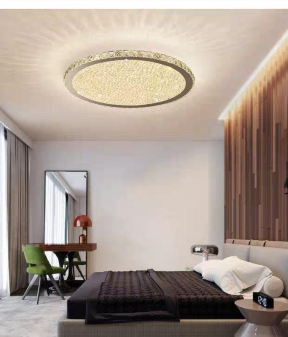 Simple Beauty Blitz K9 Crystal LED Ceiling Light, Furniture & Home ...