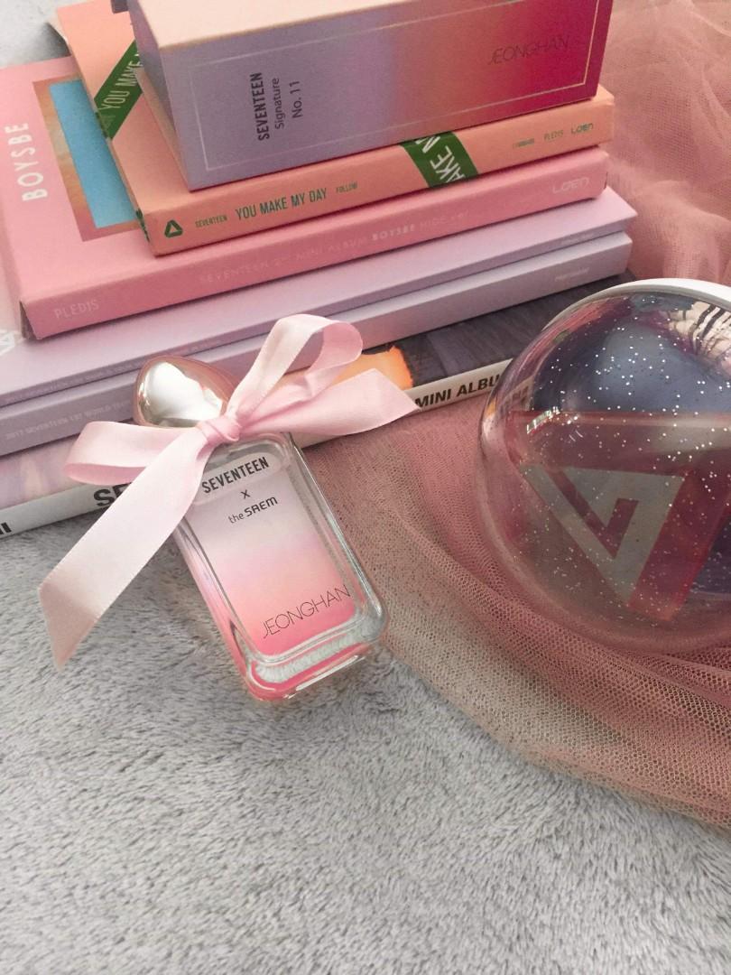 The Saem x SVT Jeonghan perfume, Hobbies & Toys, Memorabilia ...