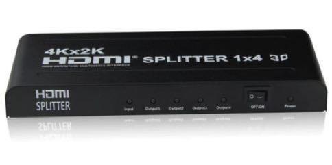 4K 1x4 HDMI Splitter, Distributor, Amplifier, Booster with SG 3-Pin UK ...