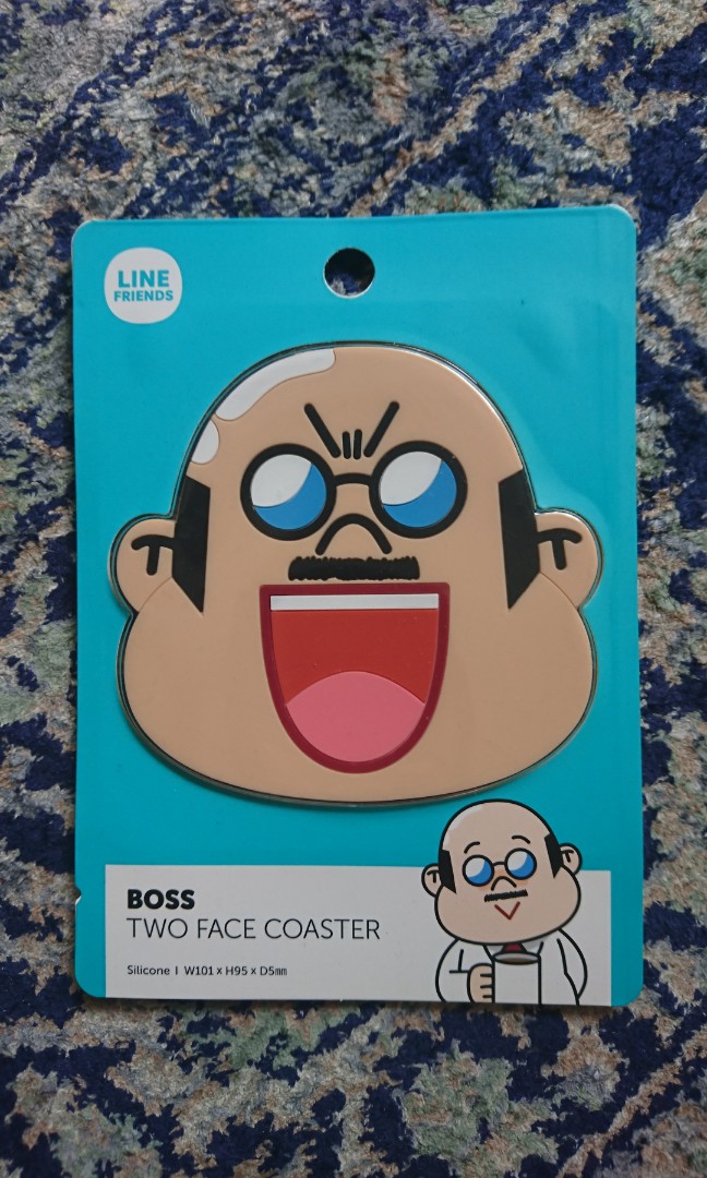 A pair of Line friends two faced coaster, Everything Else on Carousell