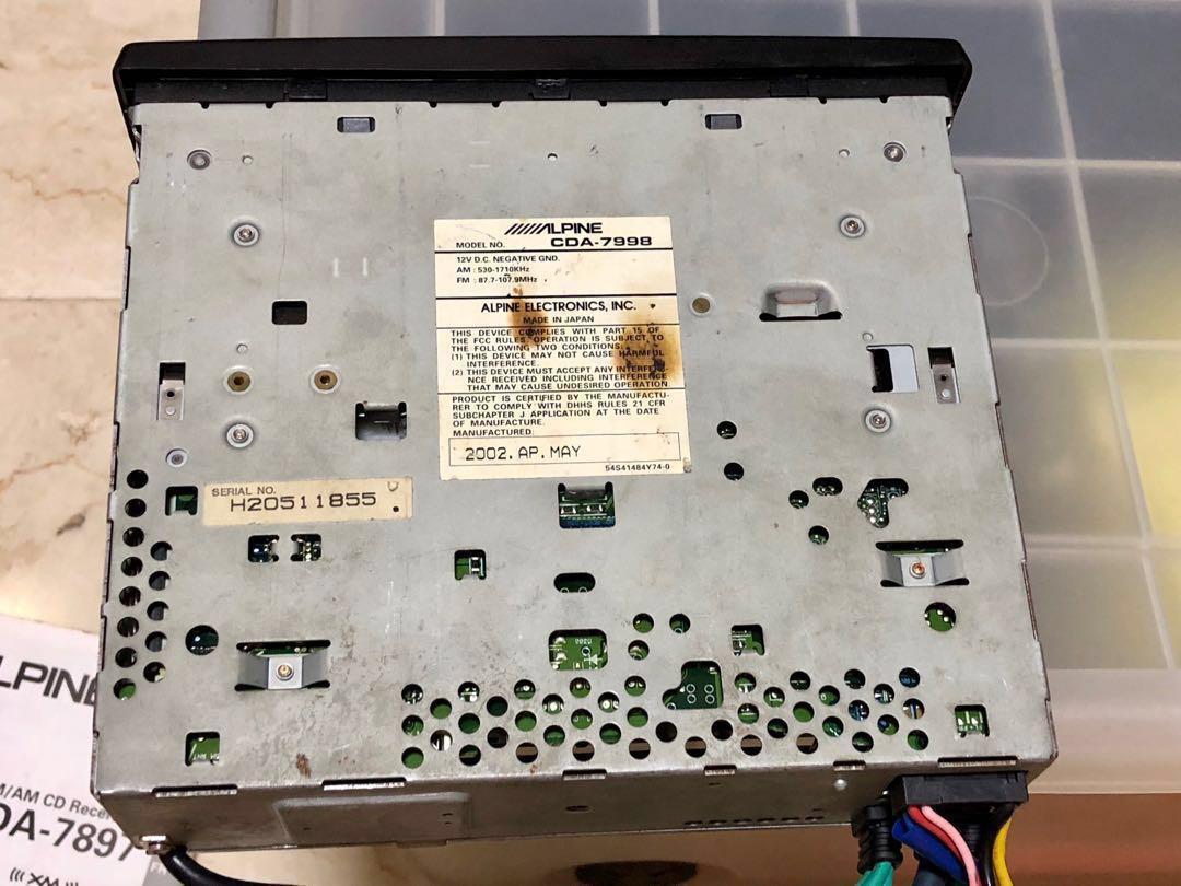 Alpine CDA7998 Headunit, Car Accessories, Electronics & Lights on Carousell