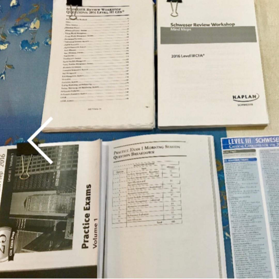 CFA LEVEL 3 PRACTICE EXAMS & MOCK PAPERS!! HIGHLY RECOMMENDED, Hobbies ...
