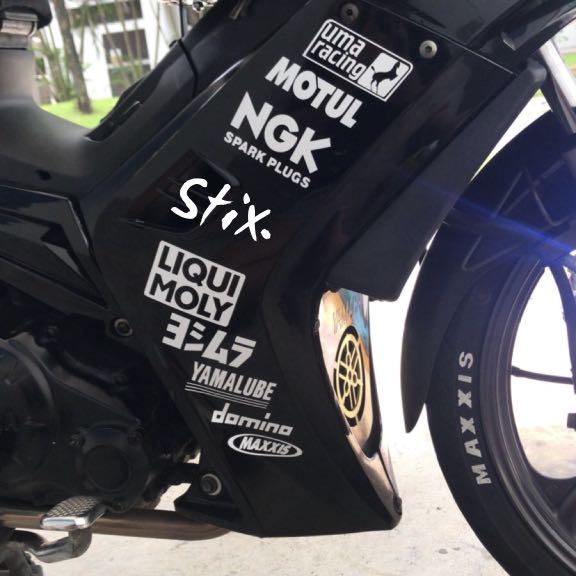 Custom Vinyl Cut Sticker, Motorcycles, Motorcycle Accessories on Carousell