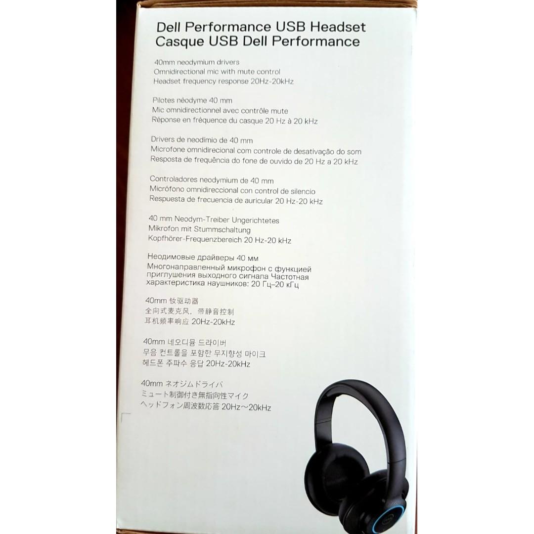 Dell USB Headset with mic, Audio, Headphones & Headsets on Carousell