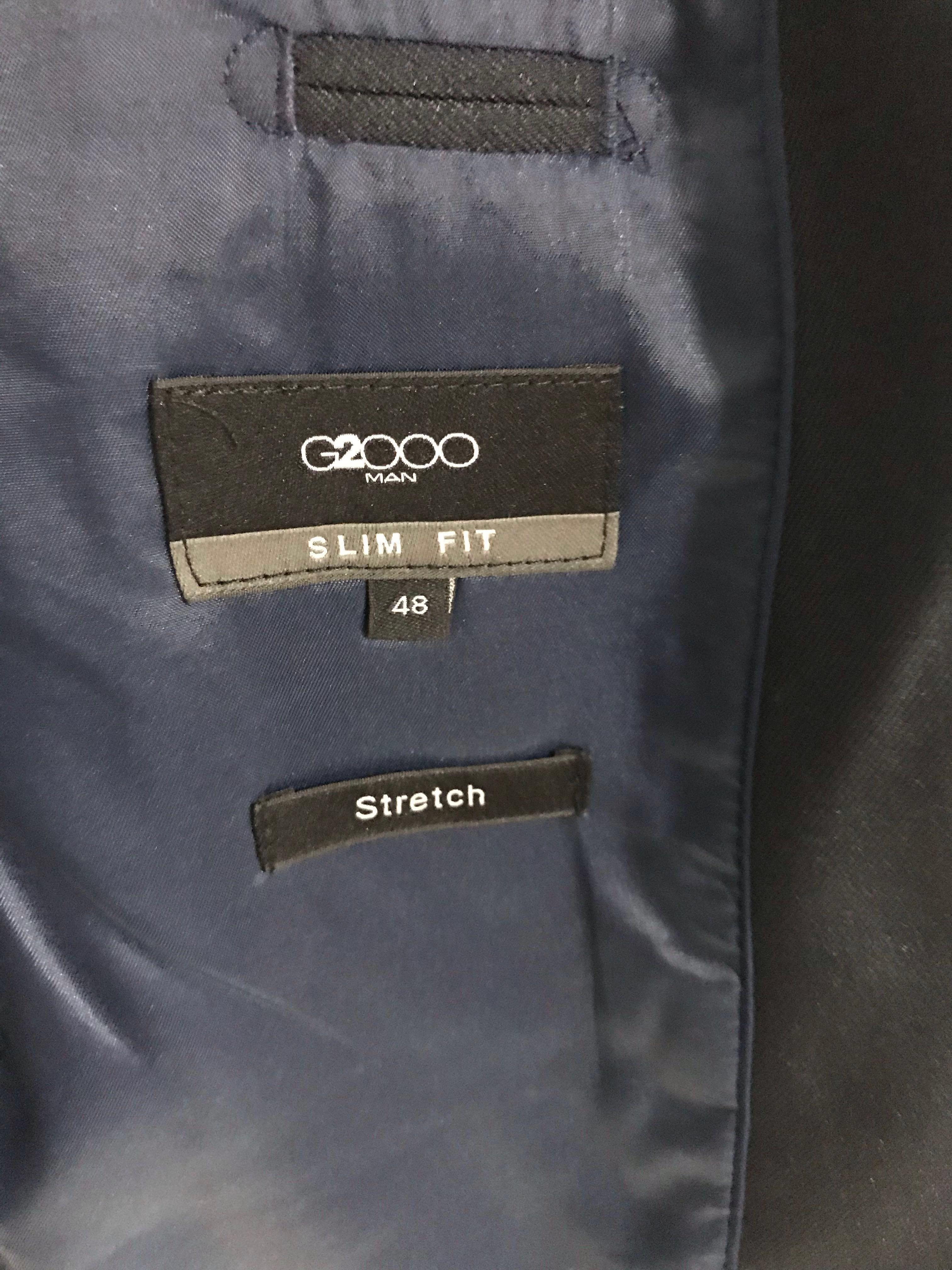 G2000 Navy Blue Blazer Suit with Pants, Men's Fashion, Clothes, Others ...