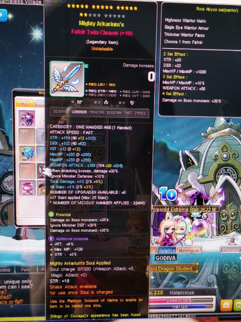 [L] 17* Fafnir Twin Cleaver, Video Gaming, Gaming Accessories, Game ...