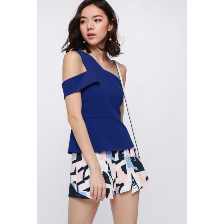 Love Bonito Glozelle Off-Shoulder Toga in Blue (S), Women's Fashion ...