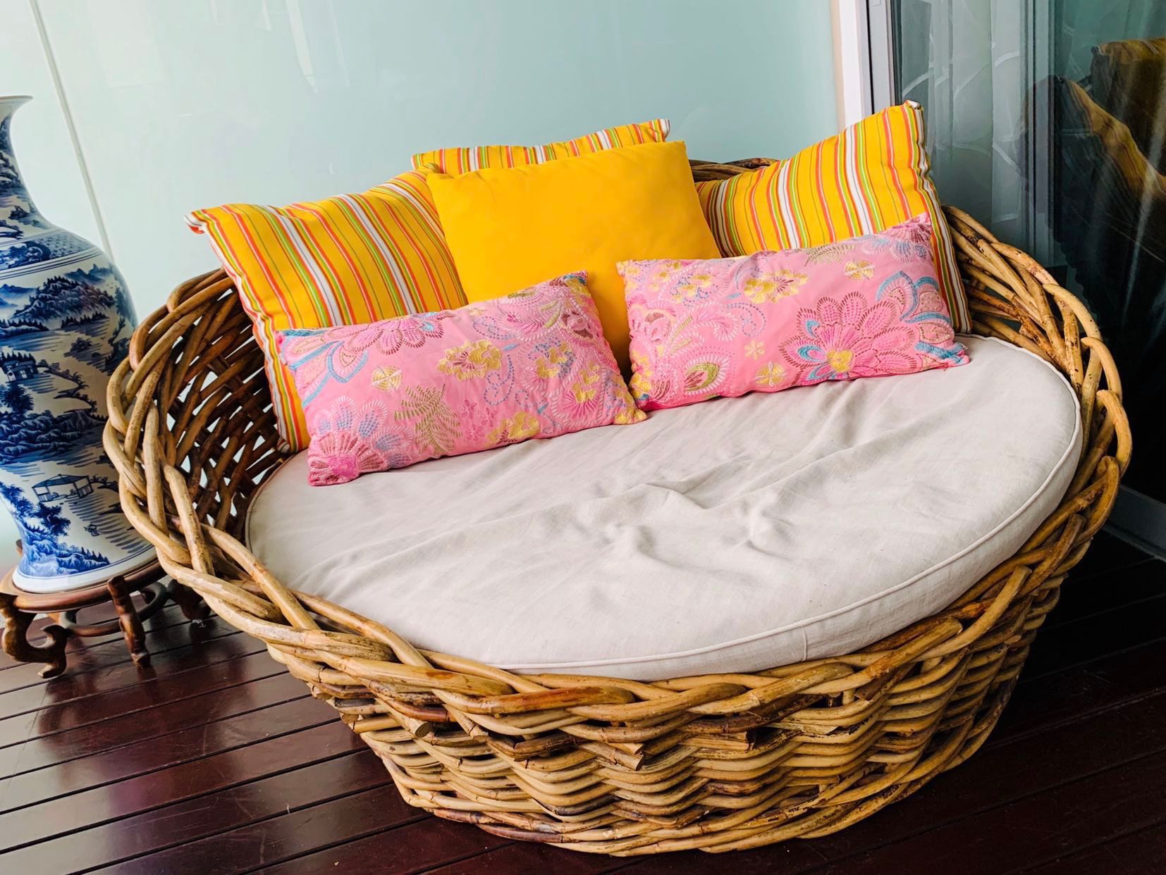 Outdoor circular day bed, Furniture & Home Living, Furniture, Other ...