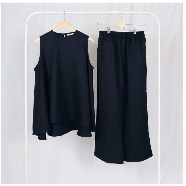 Raisa Hafiz Inner Set Black, Women's Fashion, Dresses & Sets ...