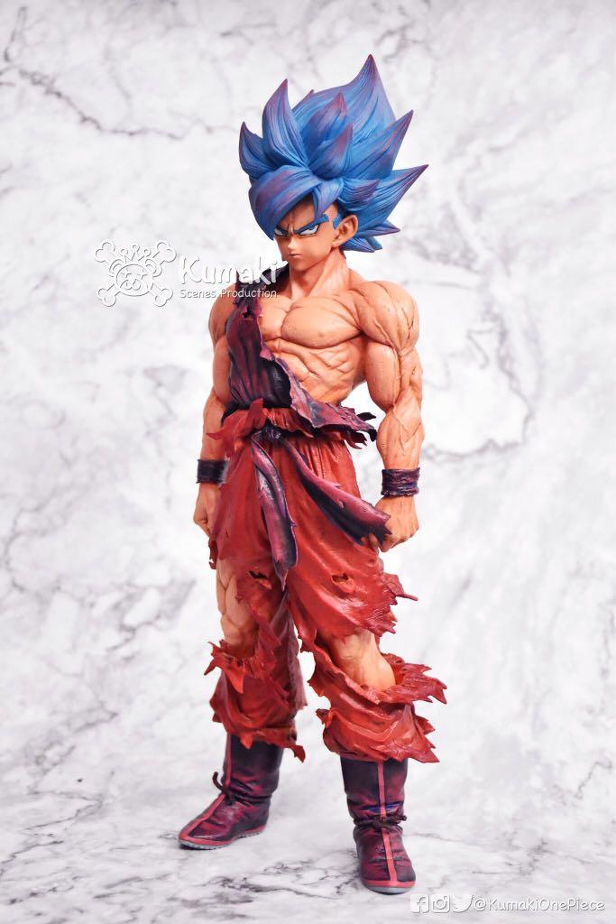 龍珠 SMSP 悟空 超藍界王拳 塗裝完成品 (pm查詢） dragonball SMSP Goku Super Saiyan Blue ...