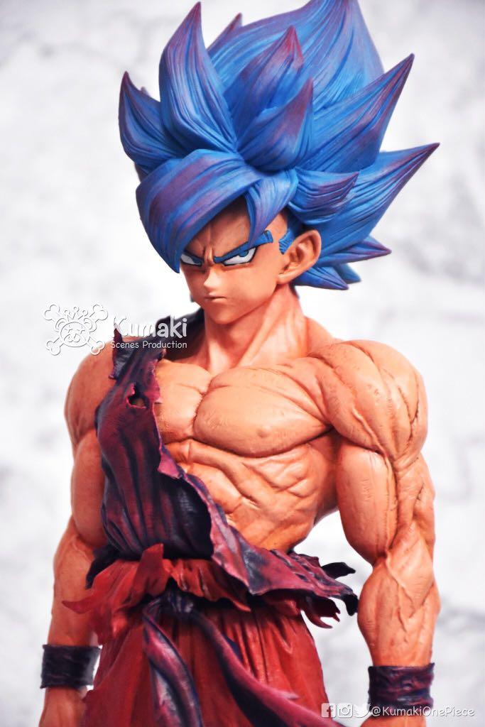 龍珠 SMSP 悟空 超藍界王拳 塗裝完成品 (pm查詢） dragonball SMSP Goku Super Saiyan Blue ...