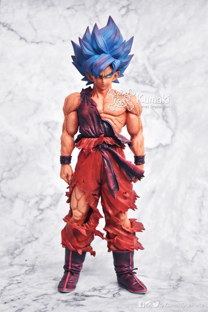 龍珠 SMSP 悟空 超藍界王拳 塗裝完成品 (pm查詢） dragonball SMSP Goku Super Saiyan Blue ...