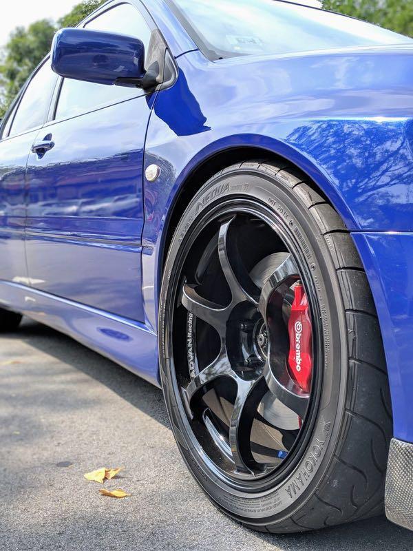 Advan RG2 18x9 +29 5x114.3, Car Accessories, Tyres & Rims on Carousell