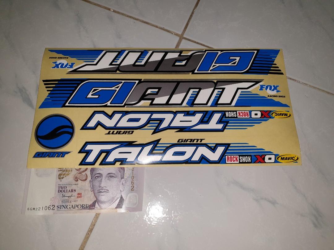 Giant Talon decals, Sports Equipment, Bicycles & Parts, Parts ...