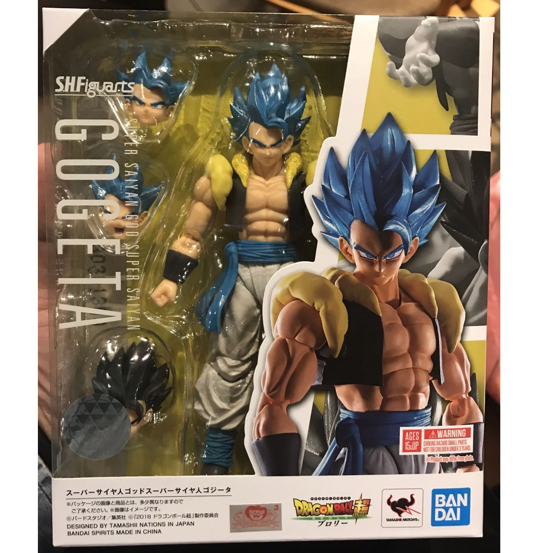 Gogeta Super Saiyan God S.H.Figuarts Bandai toy action figure, Hobbies ...